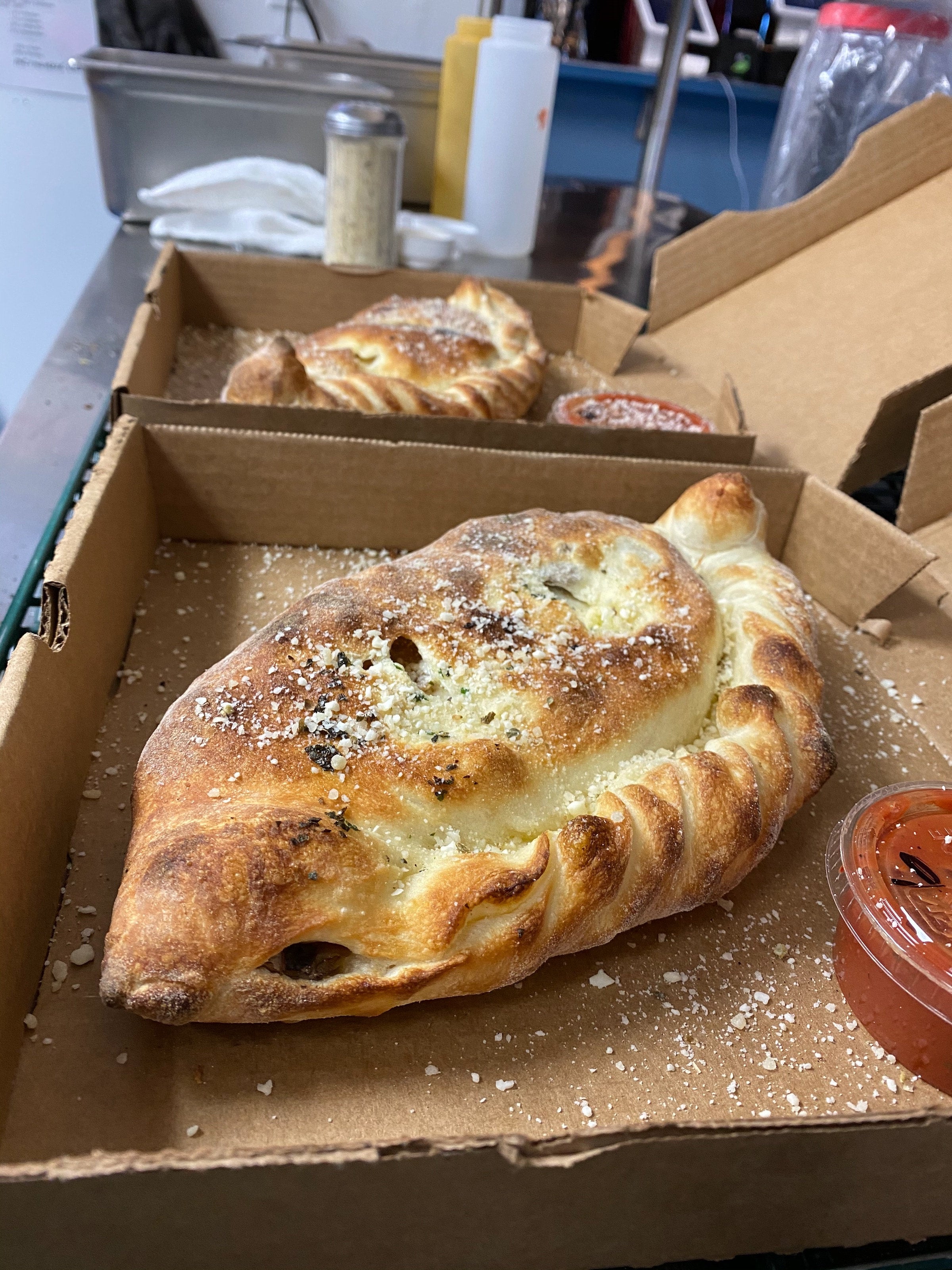 14" Calzone, Regular sized | Antonio's Real NY Pizza